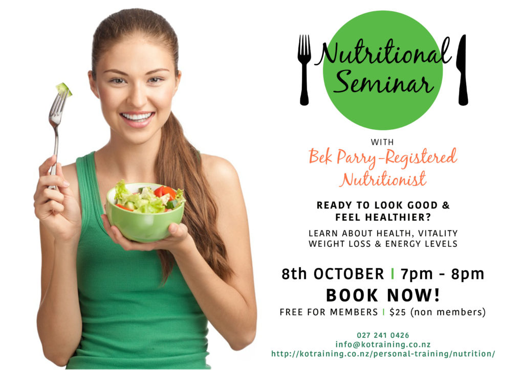 Nutrition Seminars – Ko Training